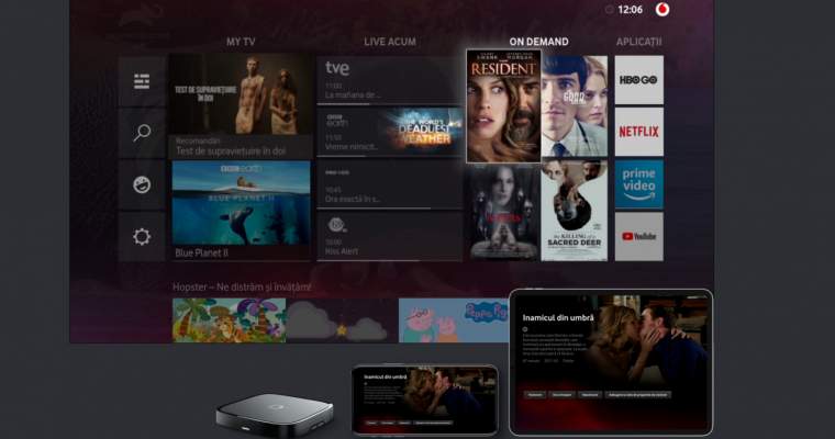 Vodafone lansează Vodafone TV, o platformă pentru TV live și video on