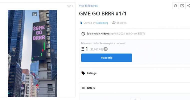 Momentul “$GME GO BRRR al românilor de la TPS Engage se vinde ca NFT