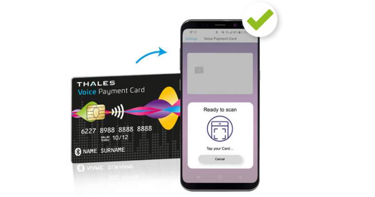 Cardul bancar cu aplicație vocală pentru persoanele cu deficiențe de