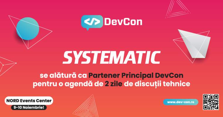 Systematic - Partener Principal al ediției DevCon 2022, conferința