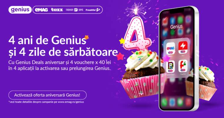 Genius de la eMAG a ajuns la 780.000 de utilizatori în România după 4